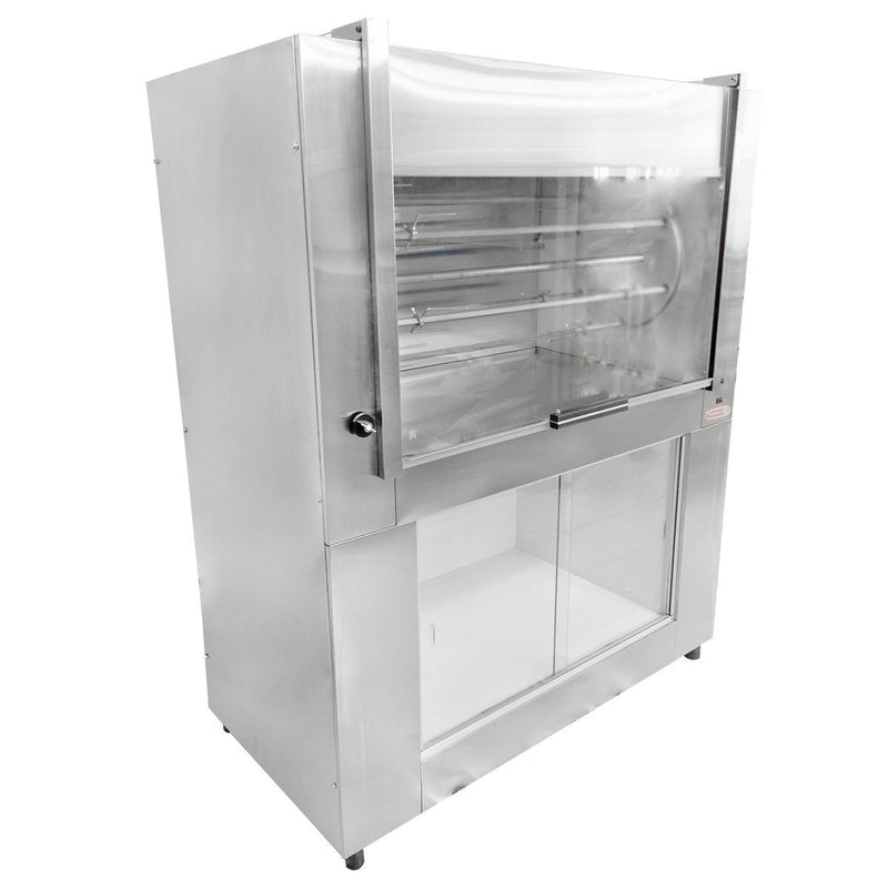 Rosticero Gas Acero Inox 6 Varillas 48 Pollos Torrey RT48 – Chefs Toys
