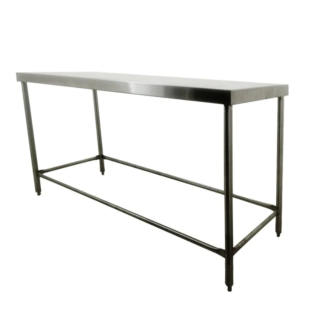 INMEZA MI200i Mesa Isla 200 x 70 s/borde s/entrepano pata inox – Chefs Toys