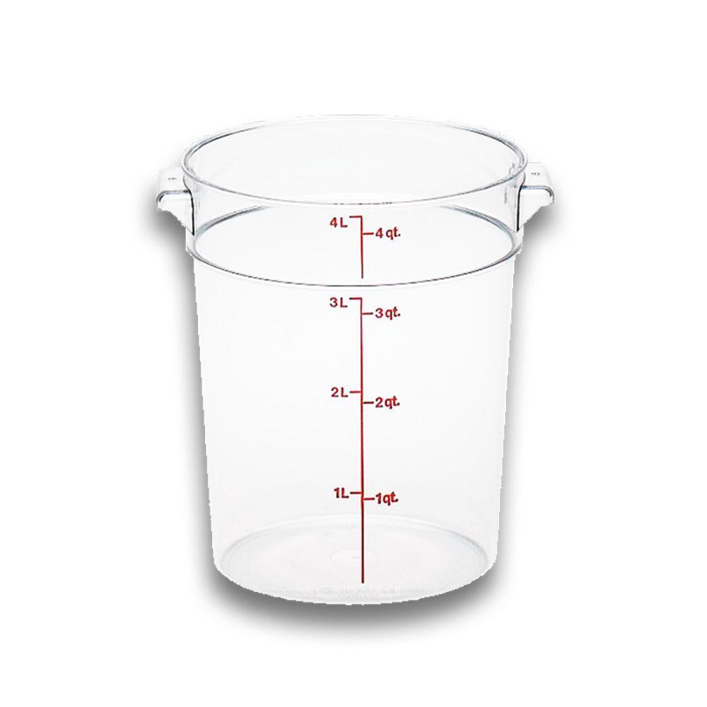 Recipientes Graduado Redondo 4 Qt Caledonia REPORE-4 – Chefs Toys